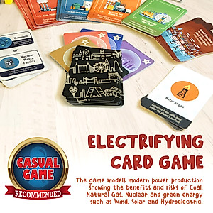 Power Failure: A Strategy Card Game About Power Plants and Energy Generation – Science Board Game on Nuclear, Renewable, and Fossil Fuels - Educational STEM Board Game for Gamers, Adults and Families