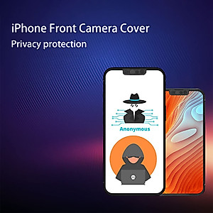 EYSOFT Webcam Cover,Front Camera Cover Compatible for iPhone 13,iPhone 13 Mini,iPhone 13 Pro,iPhone 13 Pro Max,Protect Privacy and Security,Not Affect Face Recognition, 2 Pack
