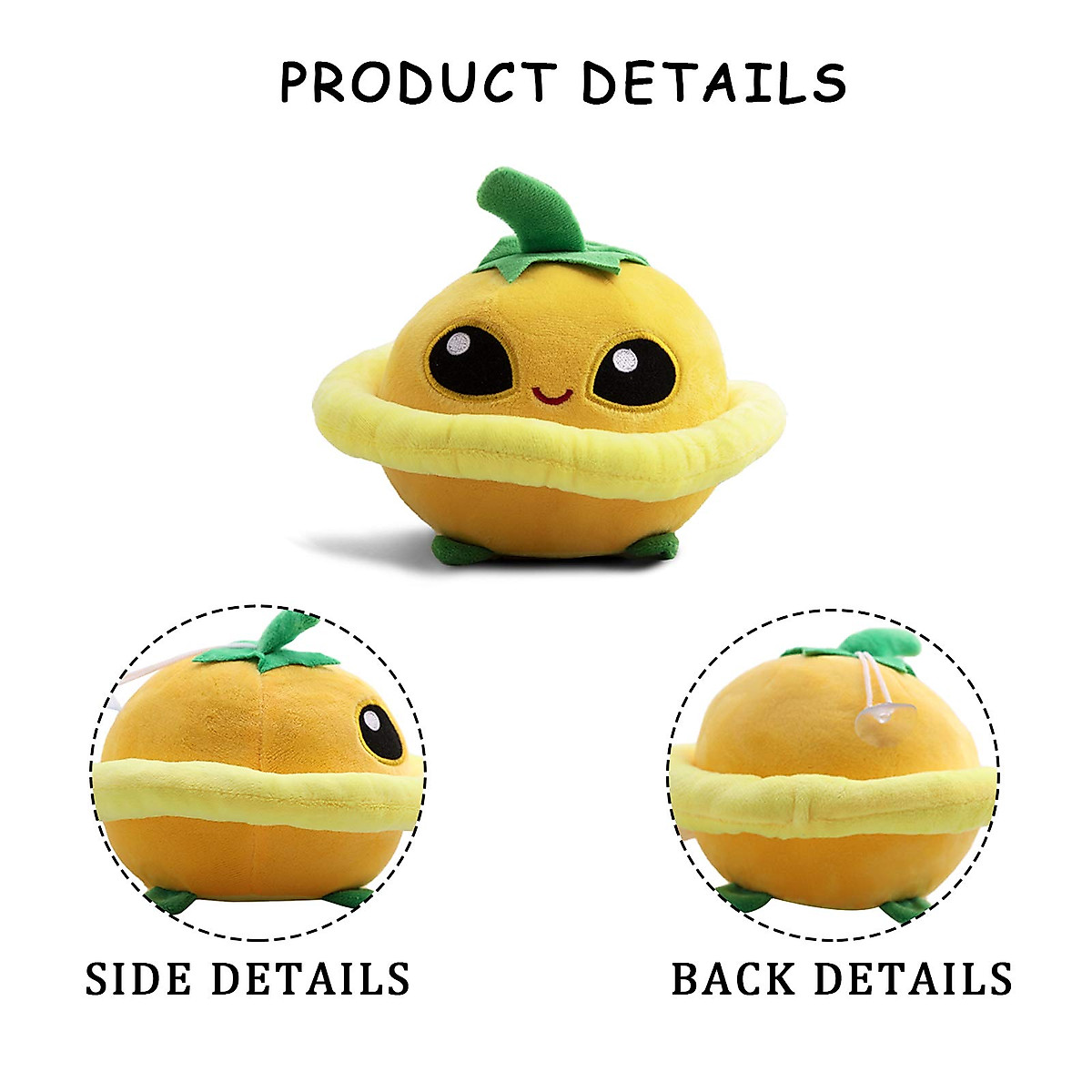 Maikerry 3 Pieces PVZ Plants 1 2 Figure Plush Toy, PVZ Stuffed Doll for Kids and Birthday