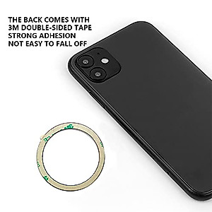 Wannap Magnetic Wireless Charger Universal Metal Rings,for MagSafe-Compatible Charger on iPhone 13/12 Pro/Max/Mini Case and Samsung Galaxy (Black - 5pcs)