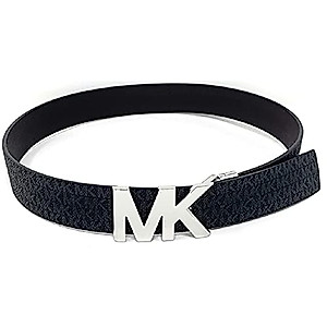 Michael Kors Black Brown Reversible Belt Silver Buckle 554517C X-Large