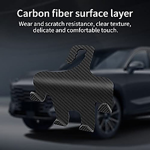 Nicyop 1Pcs Car Seat Headrest Hook,Hanger Storage Organizer,Carbon Fiber Car Hooks for Purses and Bags,Universal Auto Interior Accessories(Black)