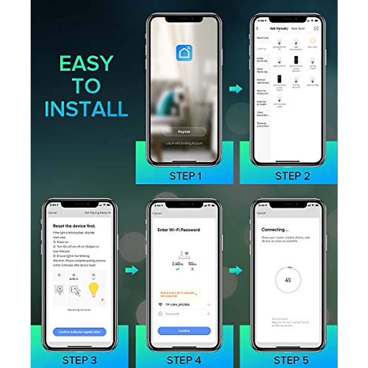 3Stone Smart Light Bulbs, 16W 1600 Lumens WiFi LED Color Changing A21 Bulb 100W Equivalent Dimmable 2700K-6500K RGBCW, Tunable White Works with Alexa, Google Home 2.4Ghz Only, No Hub Required 4 Pack