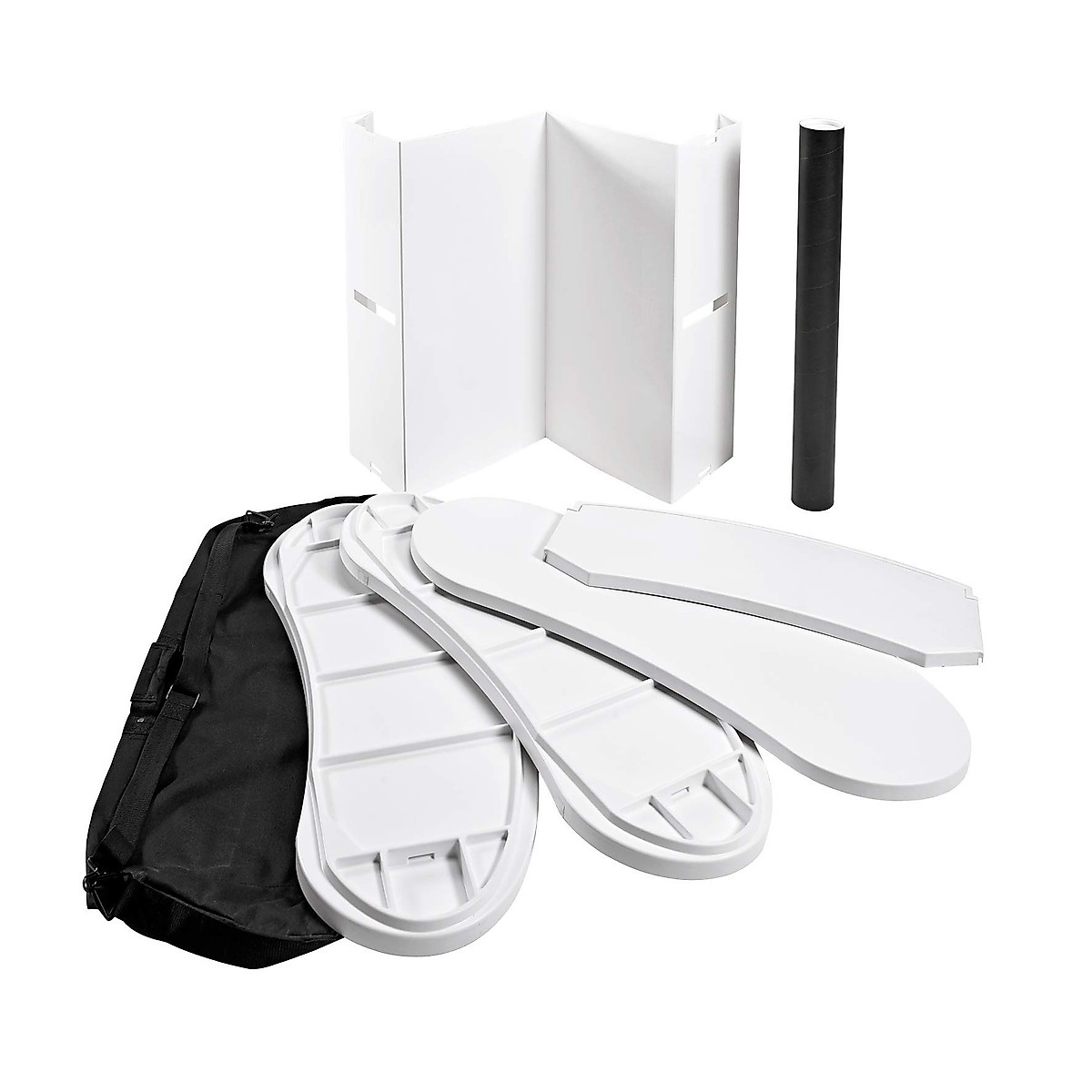Portable Trade Show Graphic Counter Custom Printed Lightweight with Carrying Case and Shoulder Strap