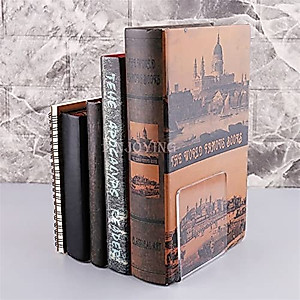 SZYAWsd File Sorters 2Pcs Clear Acrylic Bookends L-Shaped Desk Organizer Desktop Book Holder School Stationery Office Accessories