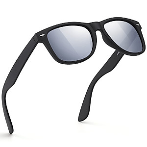 FEIDUSUN Sunglasses Men Polarized Sunglasses for Mens and Womens,Black Retro Sun Glasses Driving Fishing UV Protection