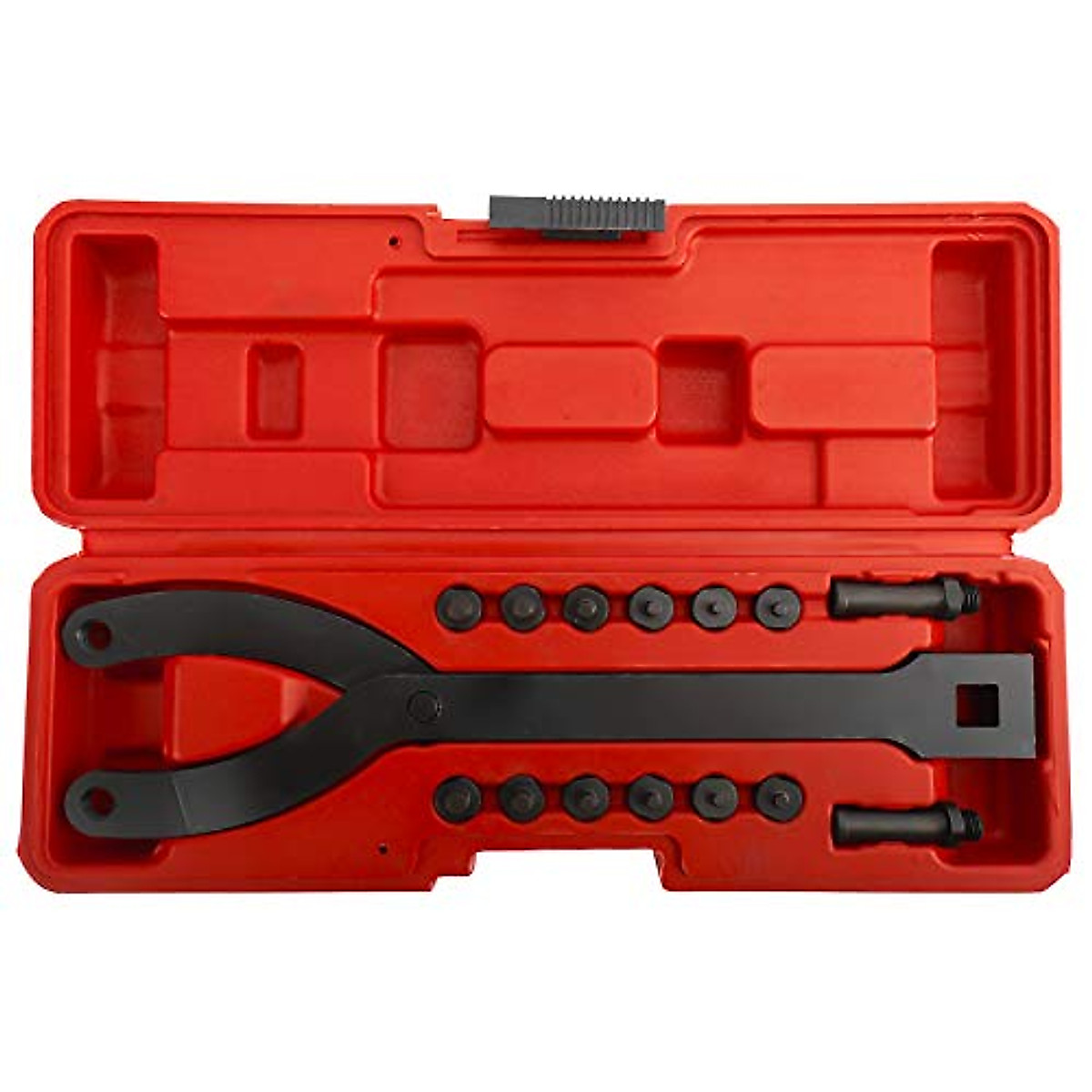 BTSHUB Variable Pin Spanner Wrench 15Pc Adjustable Fan Clutch Pully Holder Wrench Kit