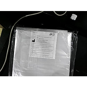 Amaxiu Garment Bags for Hanging Clothes, 35.4" x 23.6" Dust-Proof Clothes Covers 20pcs Clear Plastic Garments Dry Cleaner Bags for Closet Home or Travel Storage Gowns Coats Jacket Suits Dress