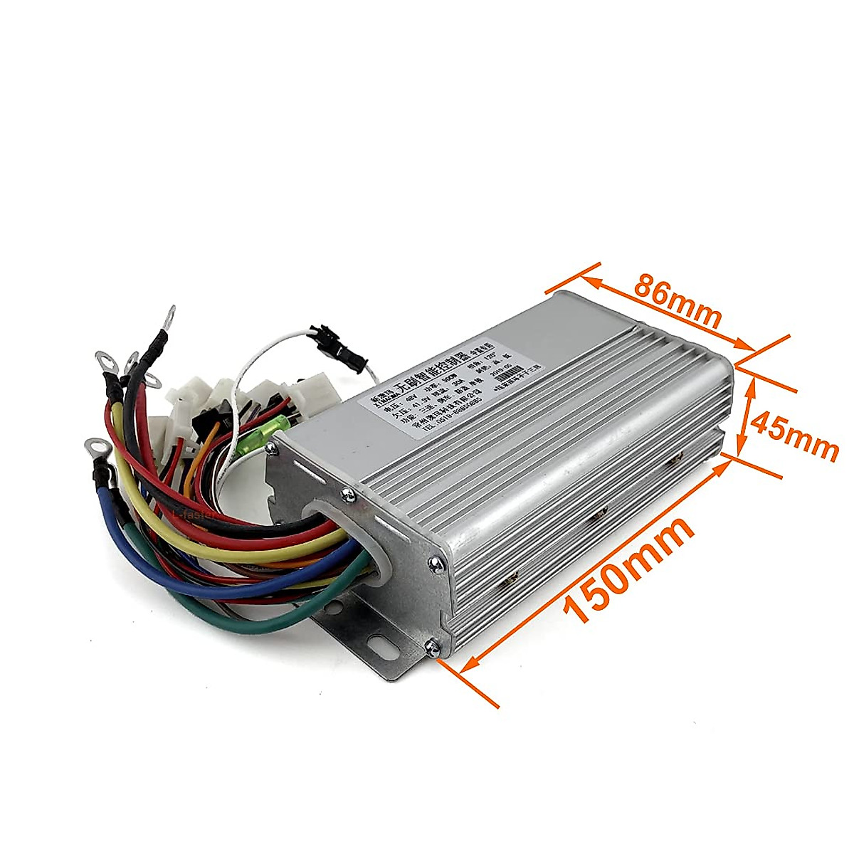 L-faster 48V 500W Cyclecar Bike Electric Engine Kit with Brushless DC Motor and Throttle Handle Grip with Power Key Lock