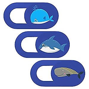 OSALADI Camera Slide Computer Stickers Computer Stickers Computer Stickers 6Pcs Marine Animal Pattern Adhesive Webcam Cover Tablet Phone Computer Camera Cover Pc Camera Pc Camera