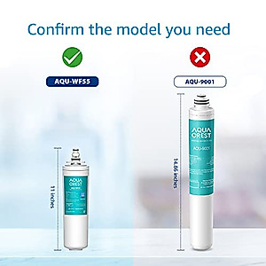 AQUACREST 9601 Water Filter, Model No.AQU-WF55. Replacement for Moen 9601 ChoiceFlo 9600, 9602, 9500, 9501, 9502, Fits F87400, F7400, F87200, 77200, CAF87254, S5500 Series of Moen Faucets (Pack of 2)