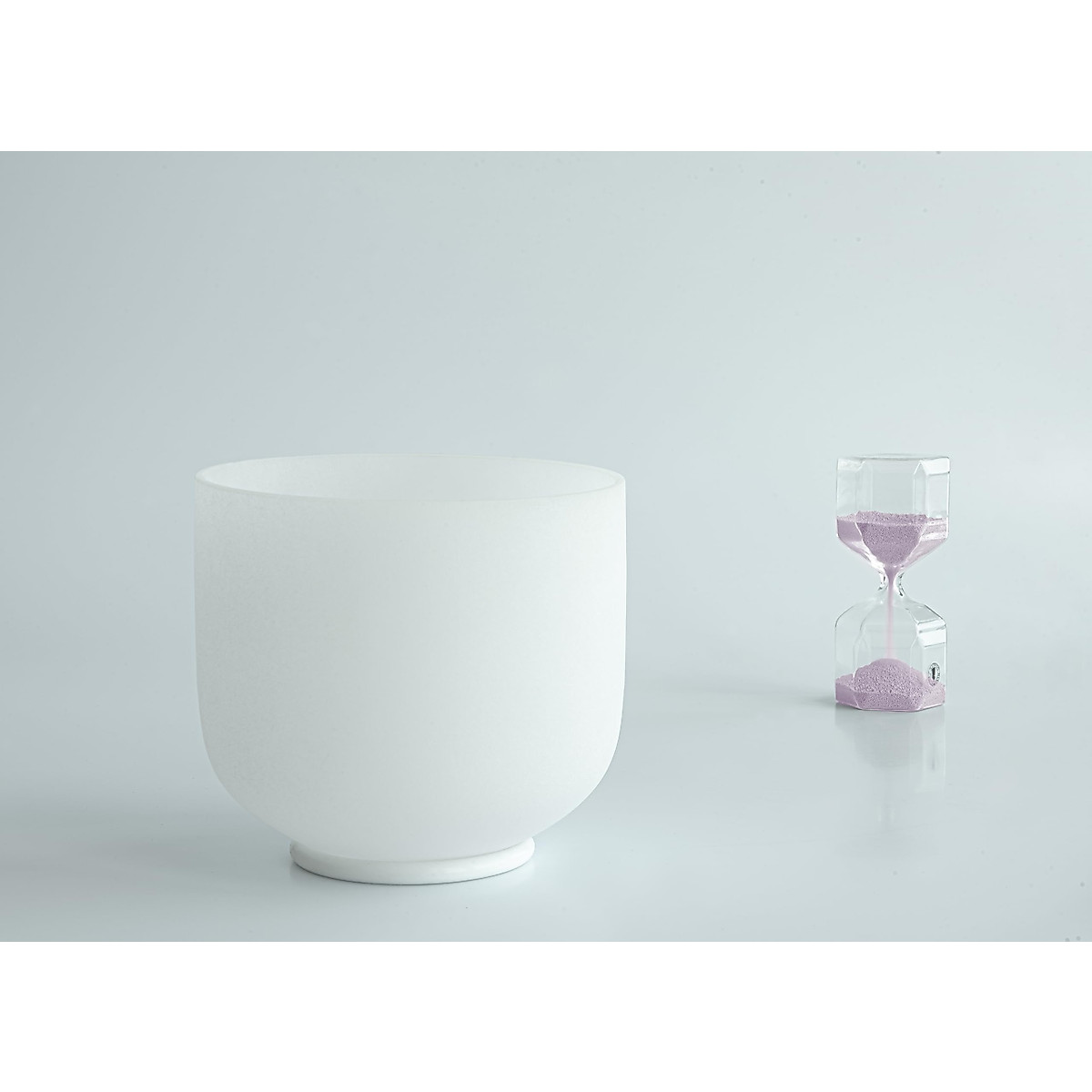 ALIOTH D Note Crystal Singing Bowl Sacral Chakra 7 inch with Carry Case Bag and Singing Bowl Mallet