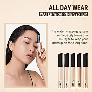 AEKYUNG LUNA Long Lasting BIG Concealer, Korean Makeup, Full Coverage High Adherence For Under Eye Dark Circles, 02 Beige (1.05 fl. oz)