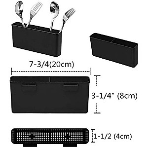 SANNO Expandable Dish Drying Rack Over The Sink Dish Drainer Dish Rack in Sink or On Counter with Utensil Silverware Storage Holder, Rustproof Stainless Steel
