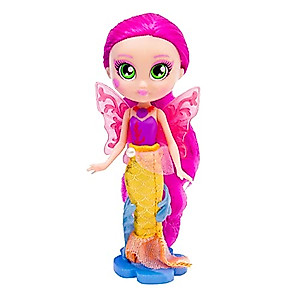 Bright Fairy Friends BFF Mermaid Doll with Color Change Wings, 4 Surprise Mermaid Accessories, Motion Activated Light up Jar, Ideal Nightlight for Kids, Gifts for Kids 3 Years and Older