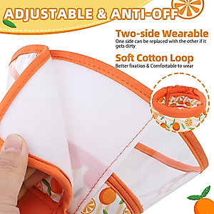 PUPTECK Cat Cone Collar Soft for Neck, Cat Recovery Collar to Stop Licking After Surgery, Adjustable Elizabethan Pet Collar for Small Medium Cats Kittens, Orange, S