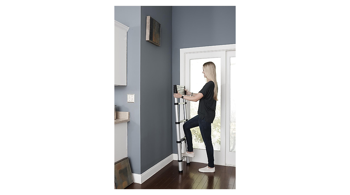 Cosco SmartClose Telescoping Ladder - Safe, Portable, 300lb
