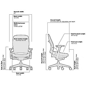 Steelcase Leap Fabric Chair, Black, -