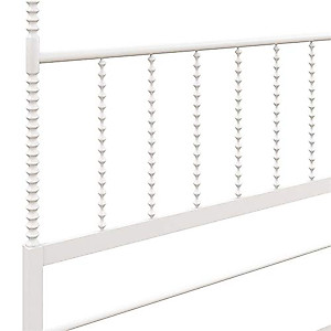 DHP Emerson Metal Canopy Bed in Queen Size Frame in White