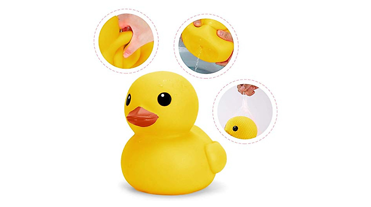 Jumbo Rubber Duck Bath Toy - Giant Ducks Big Duckie Baby Shower ...