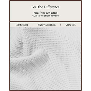 Cozy Earth White Waffle Bath Sheets