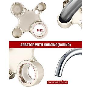 9-in-1 Faucet Aerator Removal Tool Kit(Metal), Heavy-duty Aerato Key for Concealed Threaded and Housed Aerateors,Fits M18 M22 M24 M28 TT TJ TF JR STD Sizes, Faucet Tool for Home Repair Plumbing