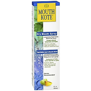 Mouth Kote Dry Mouth Spray, Oral Moisturizer with Yerba Santa, 8 Fluid Ounce