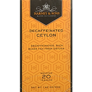 Harney and Sons Decaf Ceylon, Decaf Black 20 Teabags per Box