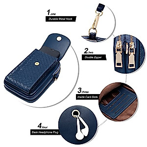 KUKOO Small Crossbody Phone Bags for Women Cell Phone Purse Wallet with Card Slots