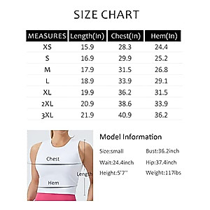 THE GYM PEOPLE Women's Medium Support Sports Bra Removable Padded Sleeveless Workout Crop Tops White