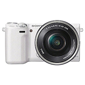 Sony Nex5rl 16.1 Mp Compact Digital Camera White with 16-50mm Power Zoom Lens Kit
