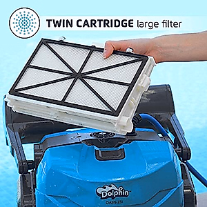 DOLPHIN Oasis Z5i WiFi Operated Robotic Pool [Vacuum} Cleaner - Ideal for In Ground Swimming Pools up to 50 Feet - Easy to Clean Top Load Filter Cartridges
