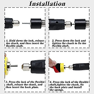 AuInLand Mini Buffing Polishing Pads, 31PCS Mini Detail Polisher Pads Used on Rotary Tools, Mini Polisher Tool for Detailing Polishing Waxing in Tight Area, with One Flexible Shaft Attachment