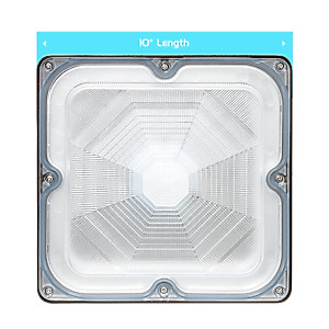 Westgate LED Canopy Garage Light with Motion Sensor - Aluminum Housing - Highbay Lighting