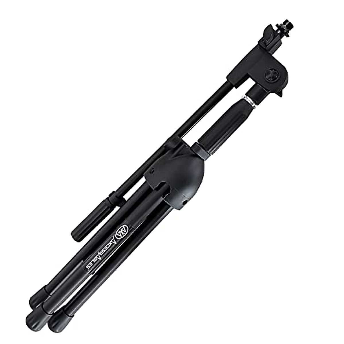 AxcessAbles Short Microphone Stand with Boom Arm | Low Profile Mic Tripod Stand for Kick Drums | Guitar Amp Stand | Low-Pro Mike Stand (MS-101L)