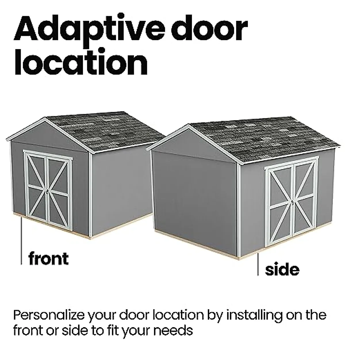 Handy Home Products Astoria 12x20 Do-It-Yourself Wooden Storage Shed- Does not Include Floor kit, Paint, or Roofing Shingles