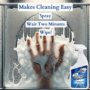 Black Diamond Stoneworks Natural Stone Shower Soap Scum Remover Spray. For Cleaning Bathtubs, Glass Doors, Tubs, Travertine, Marble, Tile. Heavy Duty, Safe Acid-Free Cleaner. Safe for fixtures.