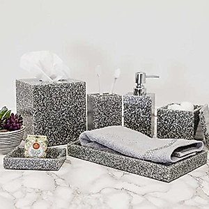 Rhinestone Cotton Ball Holder, Elegant Jar Dispenser for Cotton Ball Bathroom Storage, Powder Room Cotton Canister Storage, Sold Individually Silver