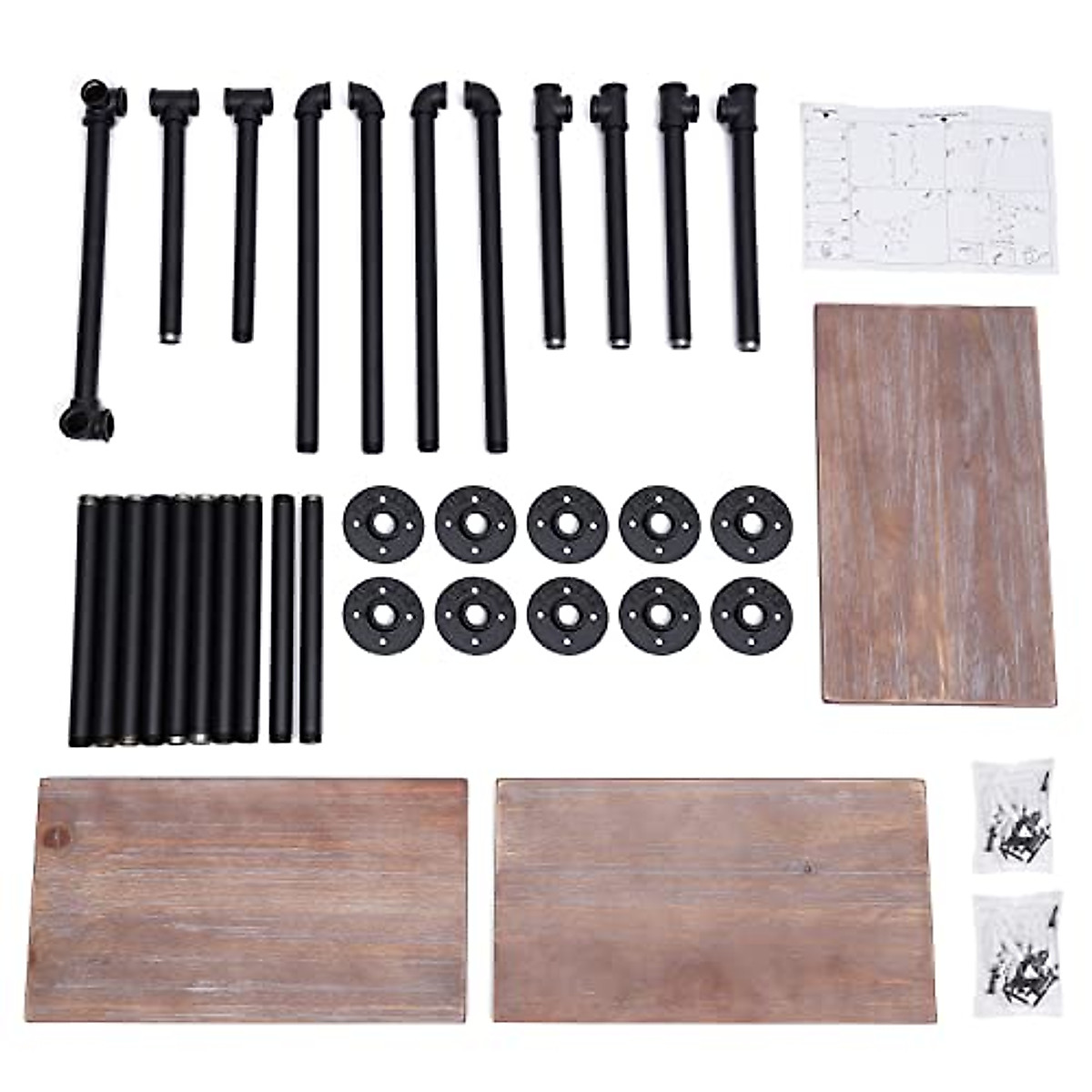 NeNchengLi Industrial Pipe Clothing Rack Wall Mount Clothing Rack With Three Storage Shelves Clothing Display Rack Retail Display Clothes Rod Iron Garment Rack Multi-occasion Clothes Display Shelf