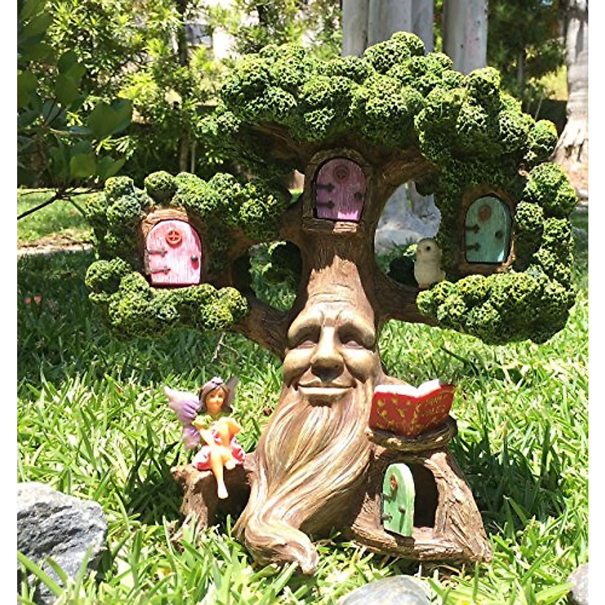 GlitZGlam Fairy Garden Enchanted Joshua’s Miniature Tree (10.5 Inch Tall) for The Garden Fairies and Lawn Gnomes. A Fairy Garden Accessory