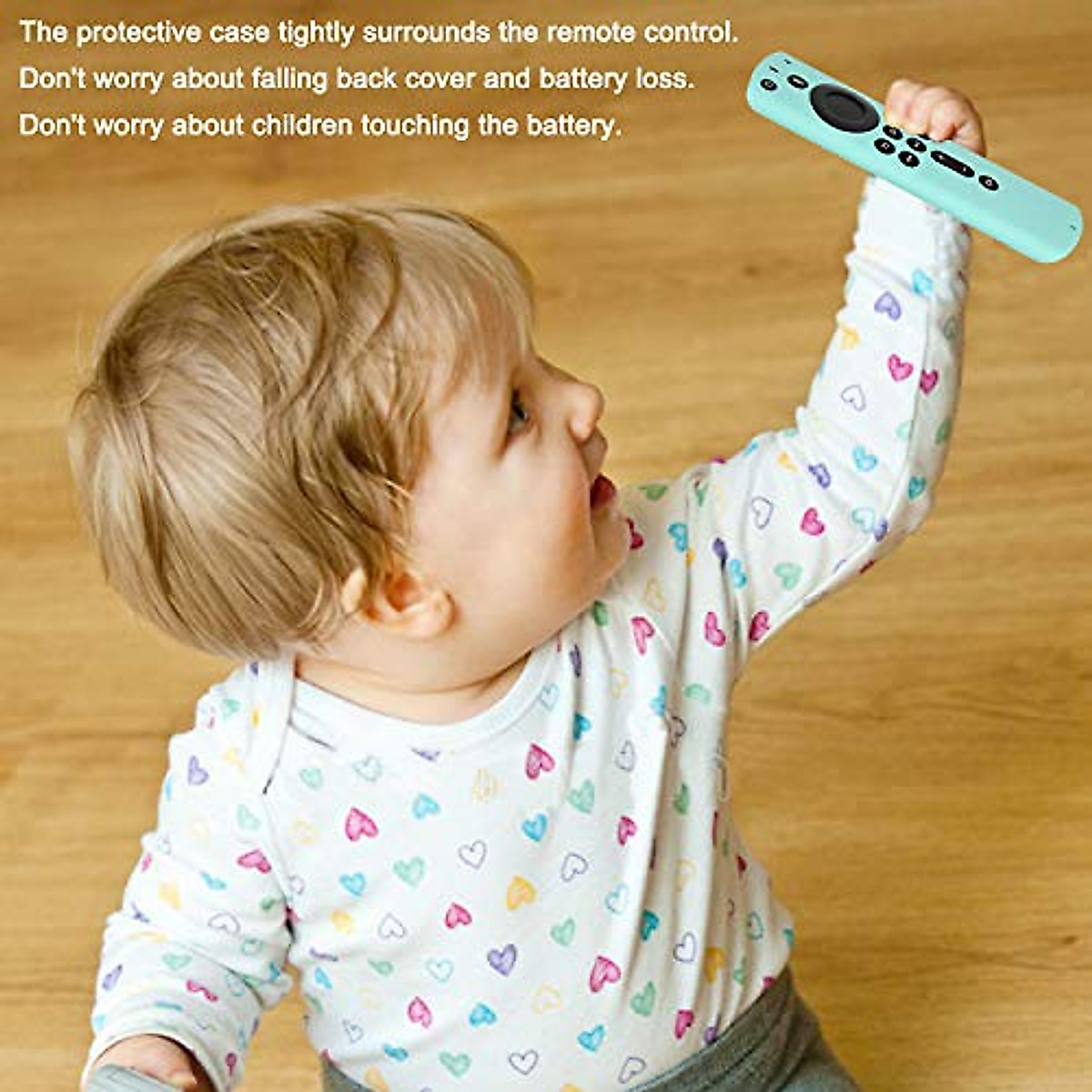 [2 Pack] Silicone Remote Cover Compatible with Fire TV Stick 4K Alexa Voice Remote Control, Lightweight Anti Slip Shockproof Protective Sleeve (Mint Green + Pink)