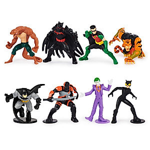 Batman 2-inch Scale 8-Pack of Collectible Mini Action Figures (Amazon Exclusive), Kids Toys for Boys Aged 3 and up
