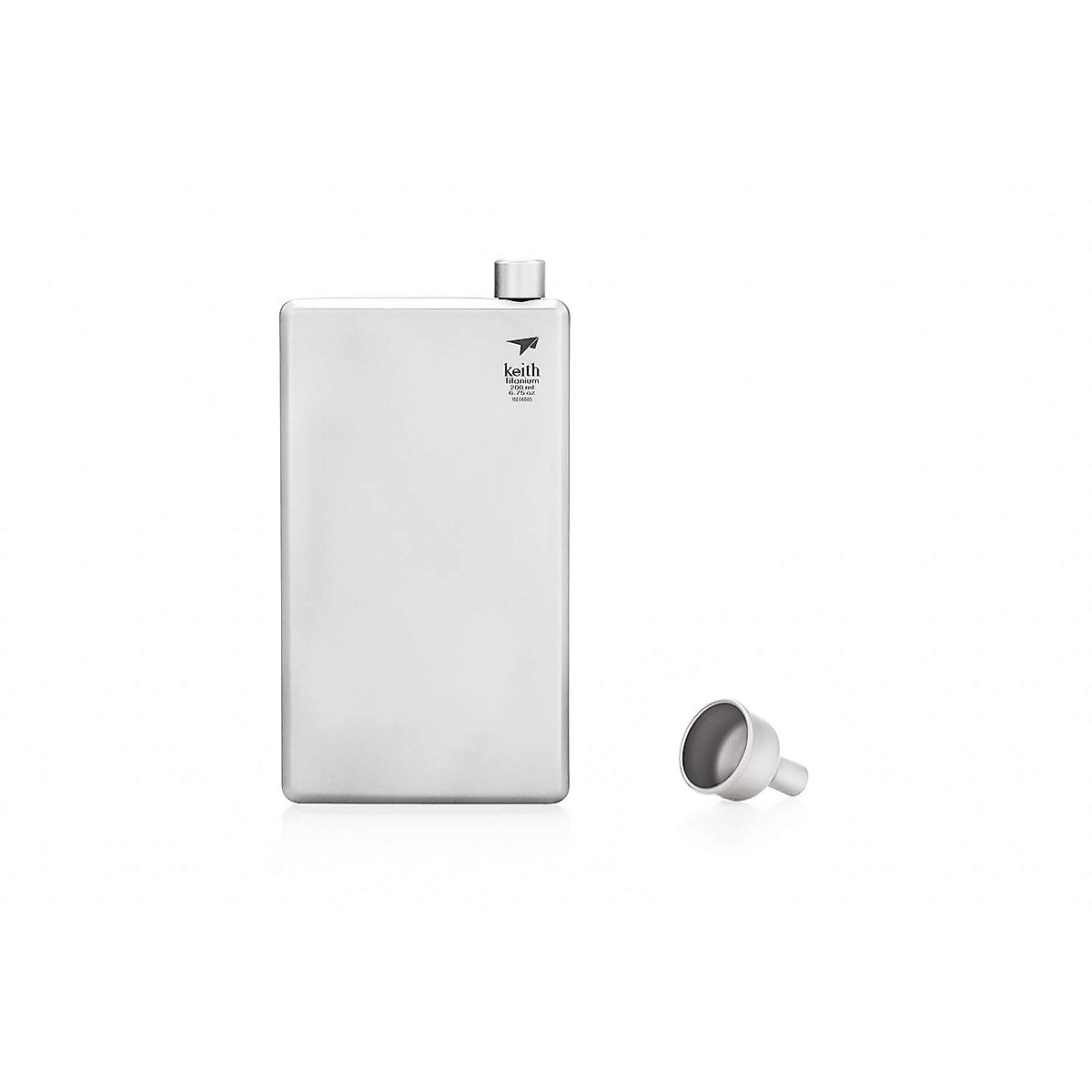 Keith Titanium Ti9307 Pocket Flask with Funnel - 6.8 fl oz ●●●●●●● Keith's 18th Anniversary: Exclusive Price!