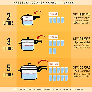 Butterfly Stainless Steel 3-Liter Curve Pressure Cooker