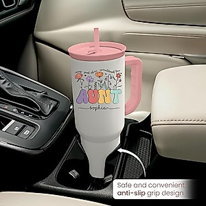 Noni Personalized Auntie Tumbler 40oz, Promoted To Aunt Gift Idea, Best Aunt Ever Present, Mother Day Gift For Auntie, Ideal For Birthday, Mothers Day, Christmas, Gifts Ready