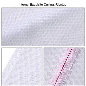 SPLF 4 Pack Extra Large Heavy Duty Mesh Laundry Bags, Durable Delicates Net Wash Bag for Bra Lingerie, Underwear, Socks, Sweaters and Garment, Travel Organization Washing Bag