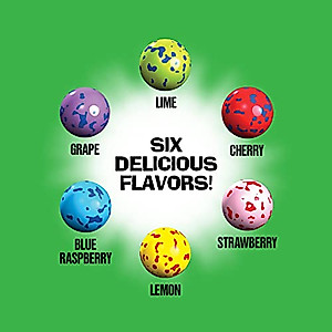 TOXIC WASTE | 3-Pack Bags of Sour Smog Balls | Deliciously Hard Candy with a Chewy Sour Center - 6 Flavors: Lime, Cherry, Strawberry, Lemon, Blue Raspberry, and Grape