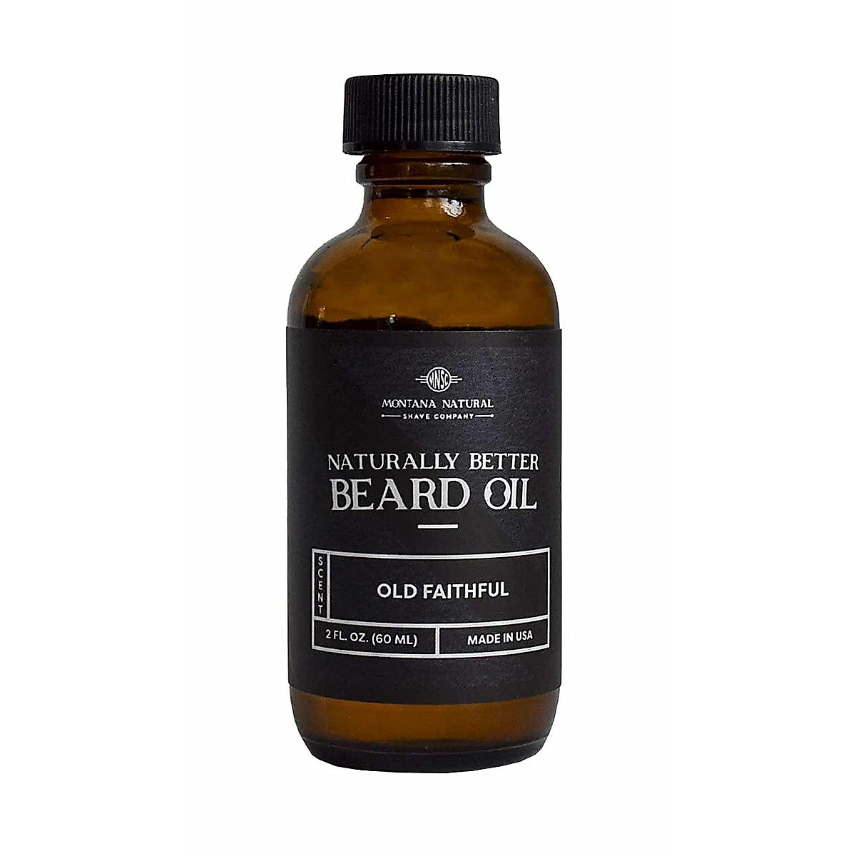 MNSC Old Faithful Beard Oil & Conditioner - Softens, Smooths, & Strengthens, for a faster growing, fuller Beard - Hypoallergenic, All-Natural, made in USA, Gift for men