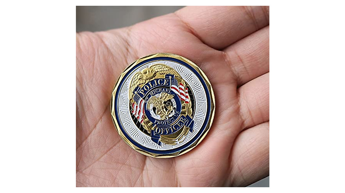 St. Michael Police Challenge Coin for Law Enforcement