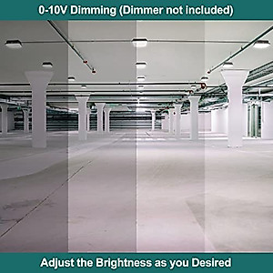 kadision 90W LED Canopy Light for Gas Station Light, 9900lm 0-10V Dimmable 5000K Cold White 100-277V IP65 Waterproof, 9.6"x9.6" Square Canopy Light Fixture, ETL Listed